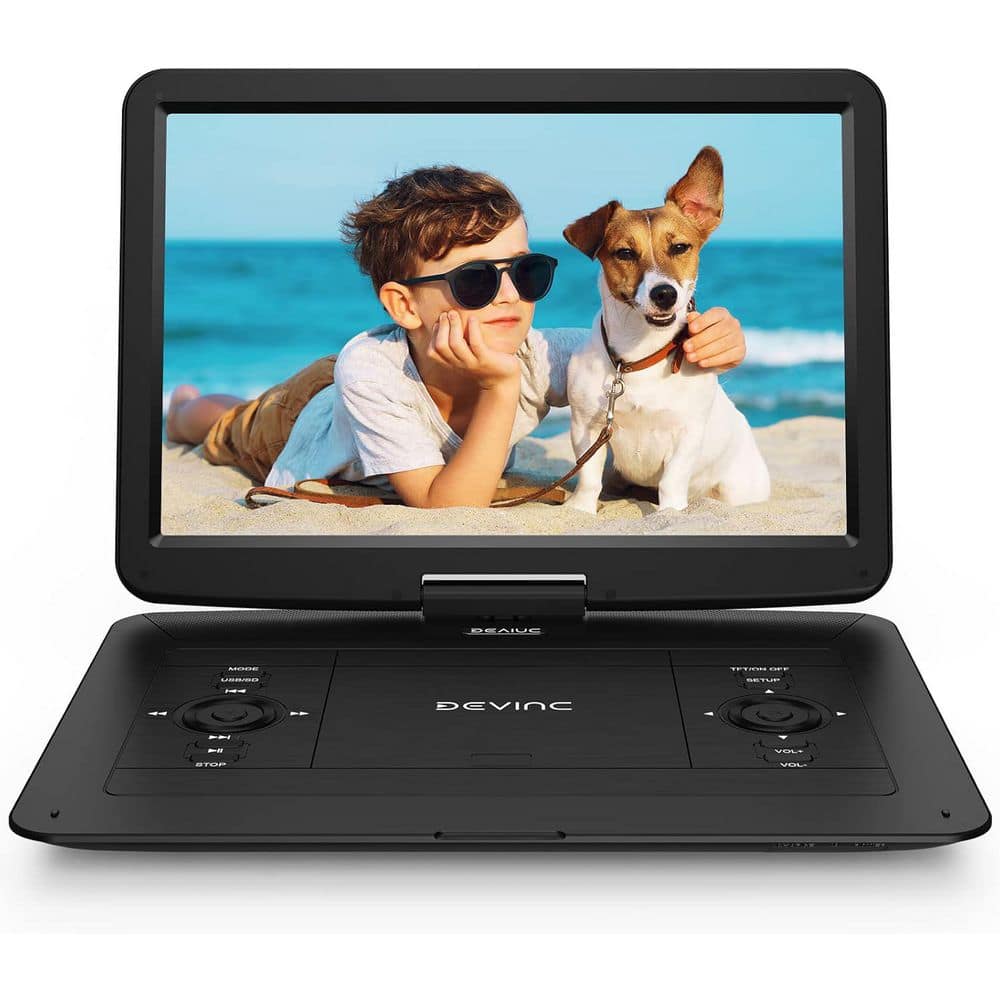 DEVINC 17.9 in. 1080p Portable DVD Player with 15.6 in. HD Swivel ...