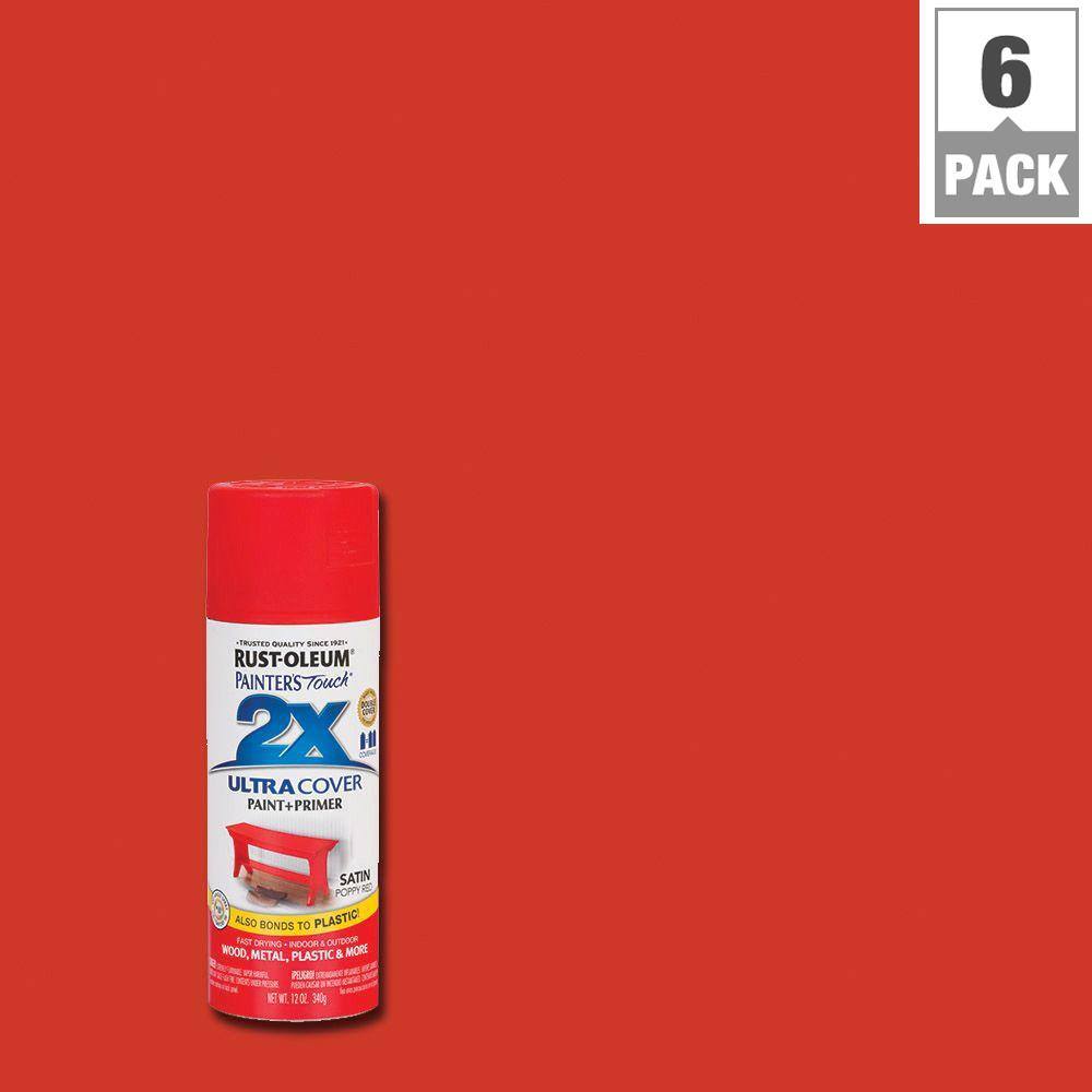 Reviews for Rust-Oleum Painter's Touch 2X 12 oz. Poppy Red Satin ...