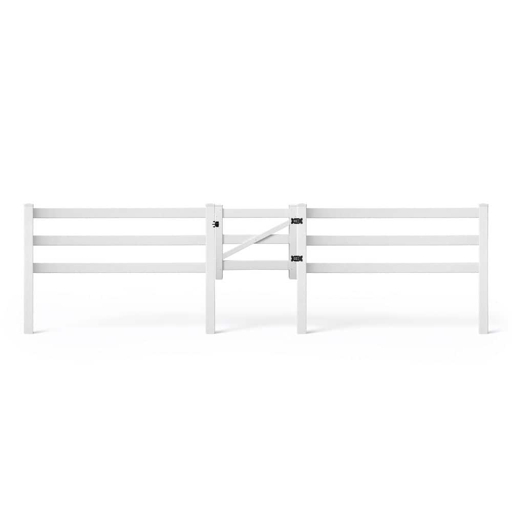 Fencer Wire 5 in. x 5 in. x 6 ft. Vinyl Fence Post (204 ft. W Ranch ...