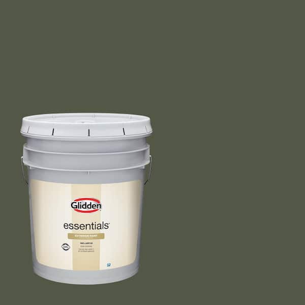 Glidden Essentials 5 gal. PPG1128-7 Castle Stone Satin Exterior Paint ...