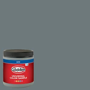 Glidden Premium 1 qt. PPG1036-6 Phantom Flat Exterior Latex Paint ...