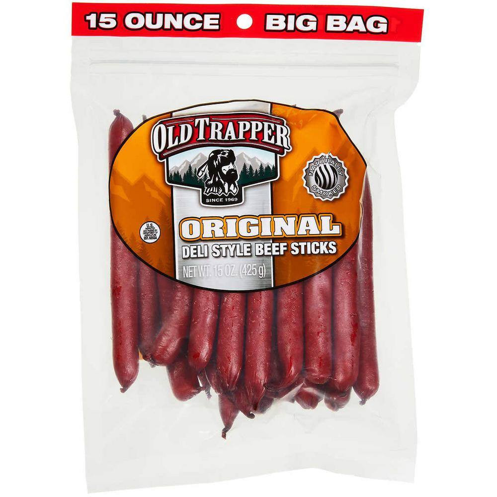 OLD TRAPPER Old Trapper 15 oz. Deli Beef Stick 7478 - The Home Depot