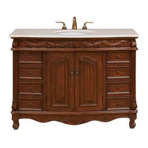 Timeless Home 48 in. W x 22 in. D x 36 in. H Single Bathroom Vanity in ...