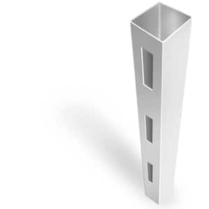 Veranda 4-3/4 in. x 4-3/4 in. x 7 ft. White Vinyl Fence Corner Post ...