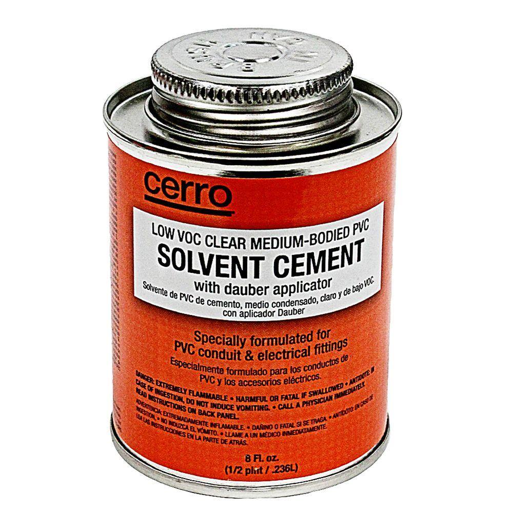 Cerrowire 8 oz. Low VOC Clear PVC Medium Cement PVCL8 - The Home Depot