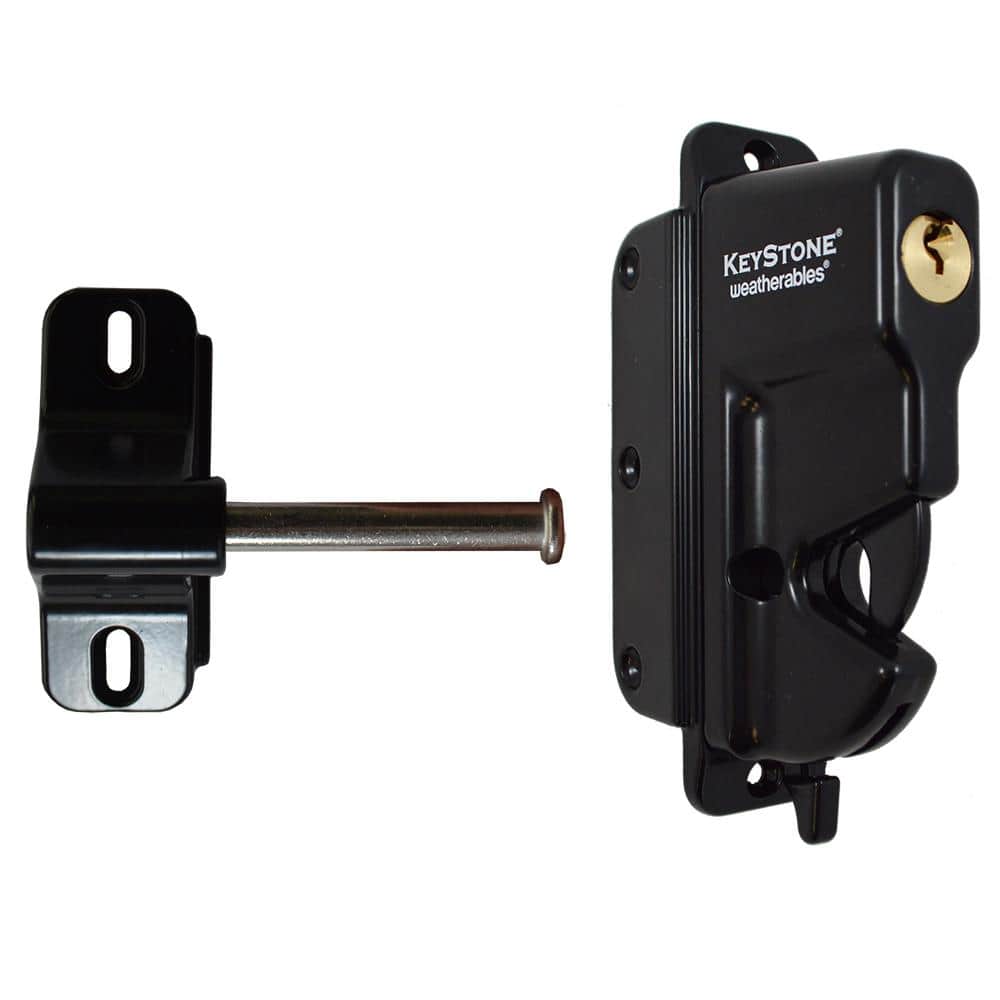 Weatherables Keystone Black Zinc Diecast Metal 1-Sided Key-Lockable ...