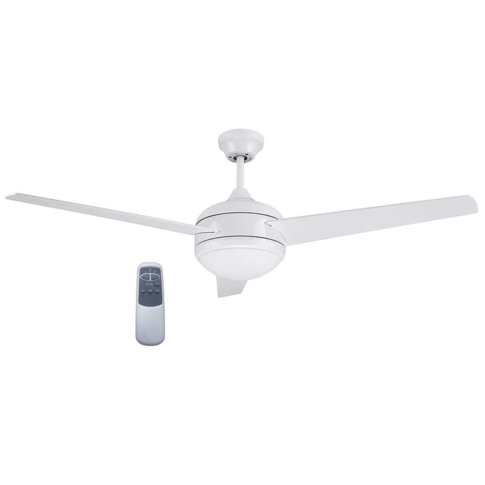 Design House Frosted Glass LED Light 52 in. Indoor White Modern Ceiling ...