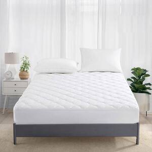 Quilted 0.5 in. Twin White Down Alternative Mattress Pad TBPD-MP-17012 ...