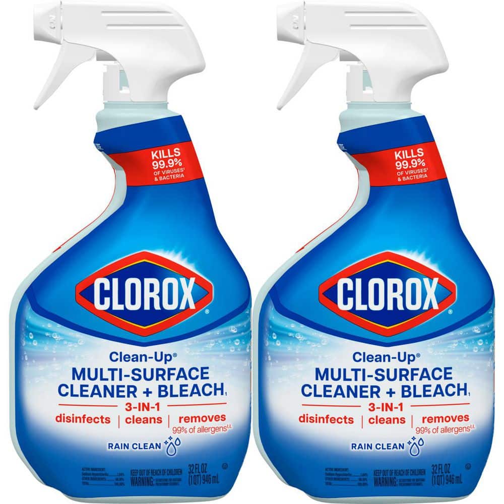 Clorox Clean-Up 32 oz. Rain Clean Scent All-Purpose Cleaner with Bleach ...
