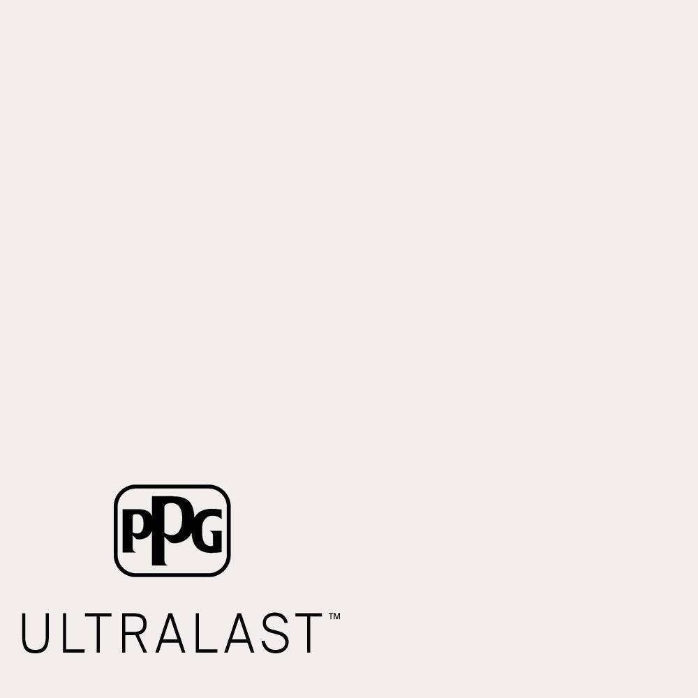 PPG UltraLast 1 gal. #PPG1049-1 Snowy Mount Matte Interior Paint and ...
