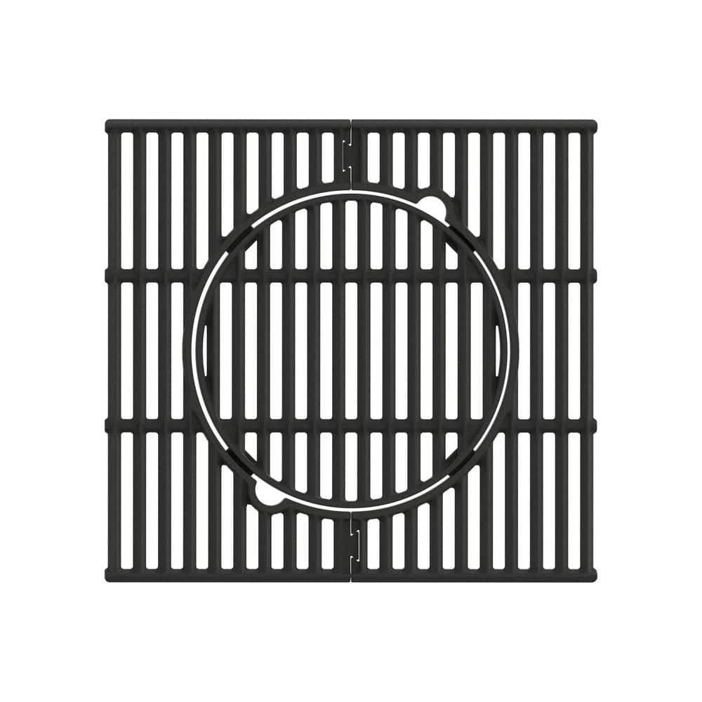 Monument Grills 17.7 in. x 19 in. Multifunctional Porcelain Cast Iron ...