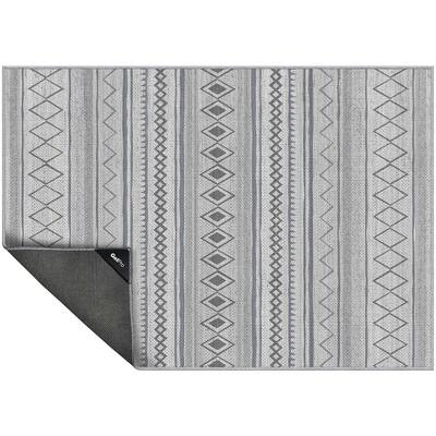 GelPro Nevermove Jordan Blue 2 ft. x 2.8 ft. Machine-Washable Polyester ...