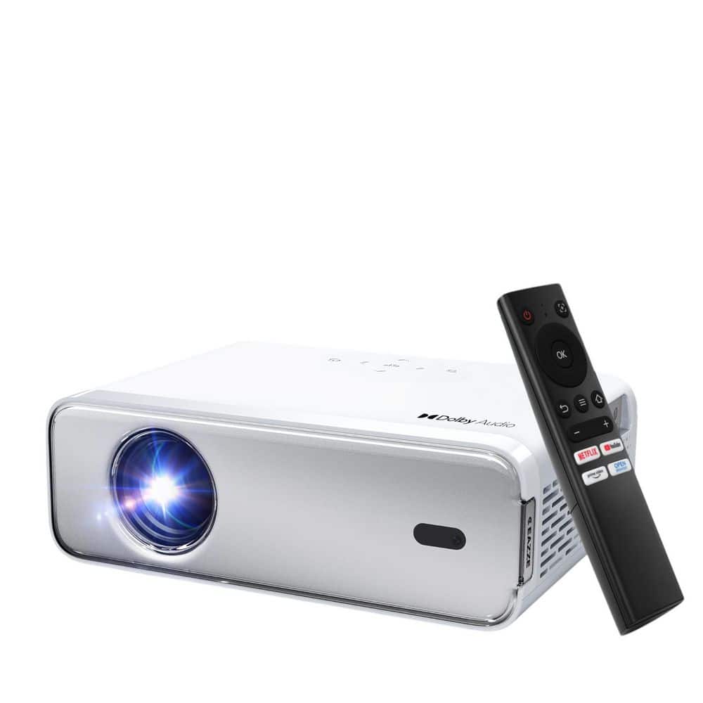 Vrbgify 1920 x 1080 FHD 1080P Portable Projector with 300 Lumens, WiFi ...