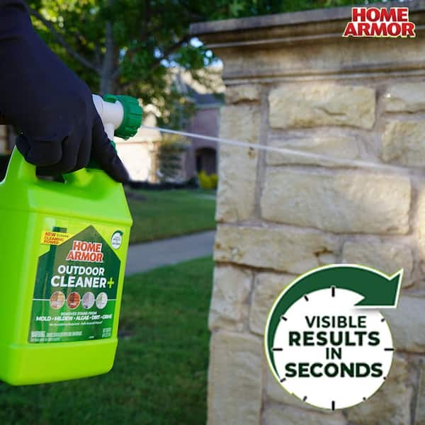 Home Armor 64 oz. Liquid Outdoor Multiple Surface Cleaner Removes Algae ...