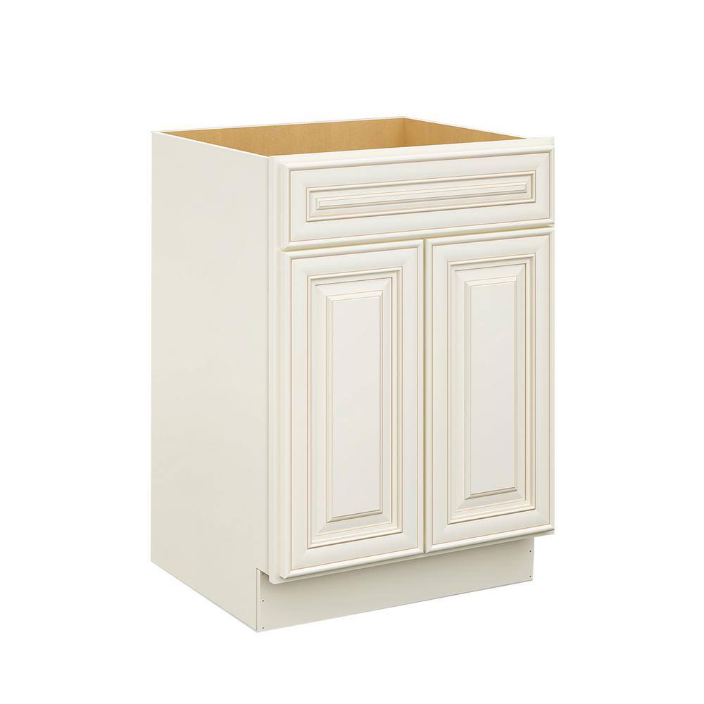 24 in. W x 21 in. D x 34.5 in. H Plywood Ready to Assemble Floor Vanity ...