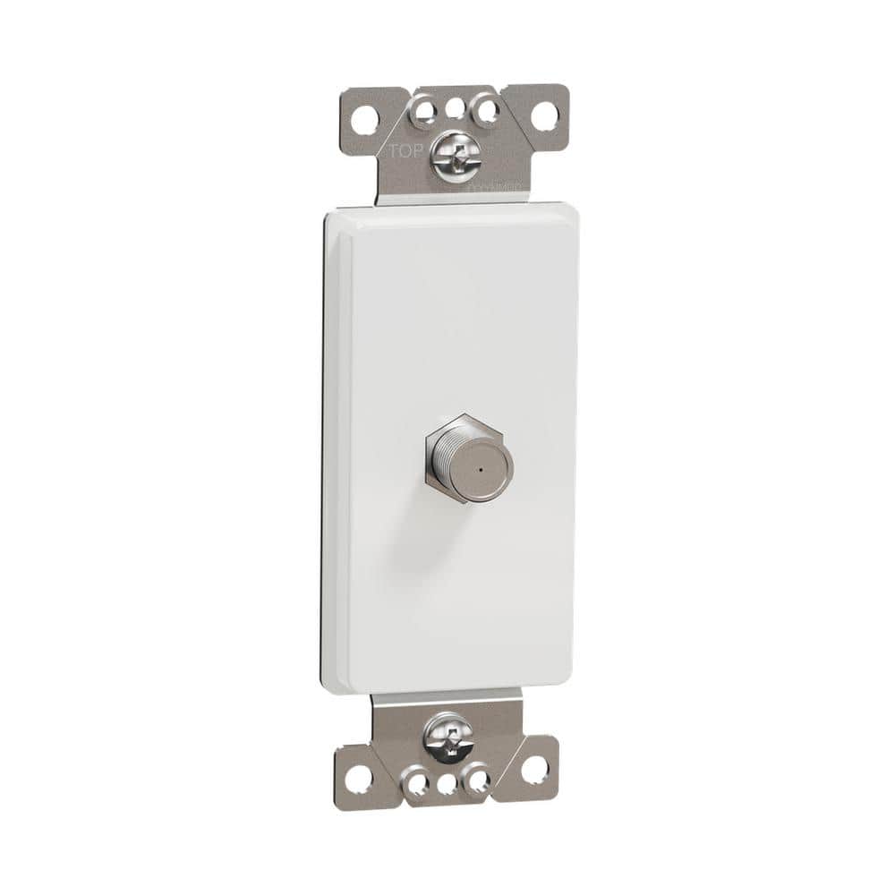 Square D X Series 1-Gang Standard Coaxial CATV F Coupler Decorator ...