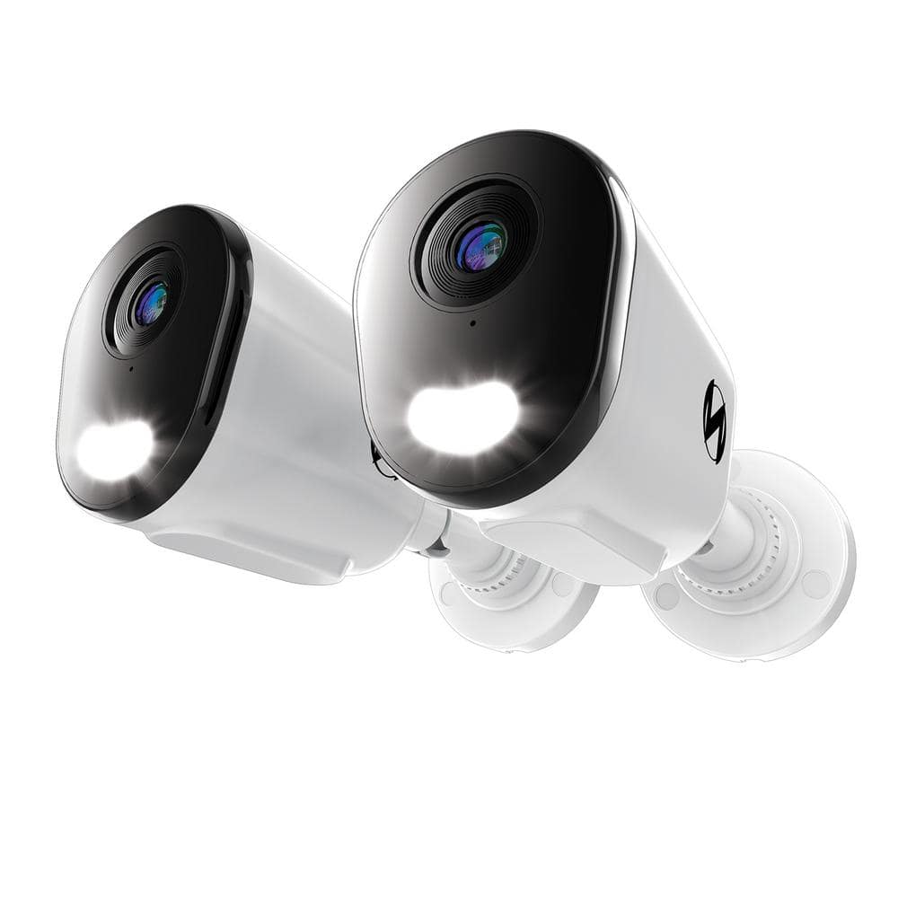 Night Owl Wired IP 4K Indoor/Outdoor Plug-in White Bullet Spotlight ...