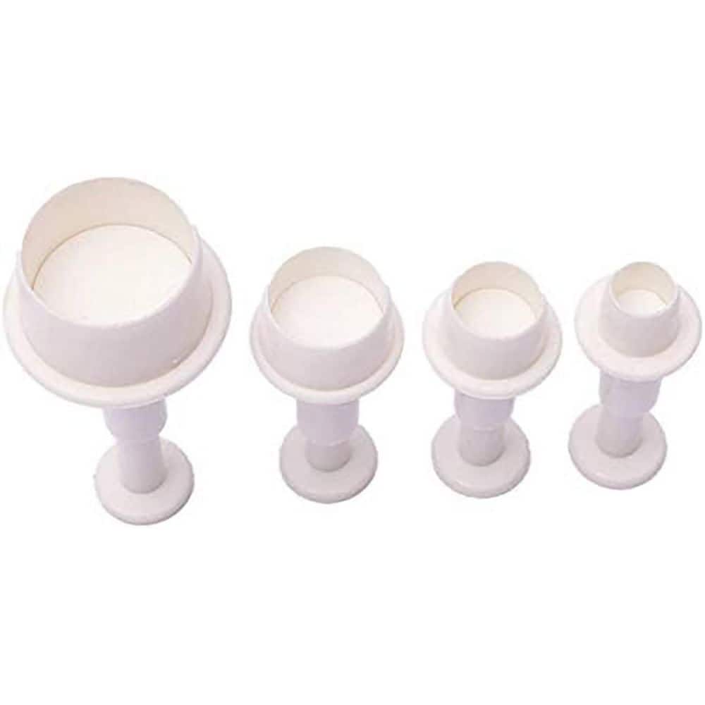 Round Circle Cake Biscuit Cookies Mold Cutter Set of 4-Pieces with ...