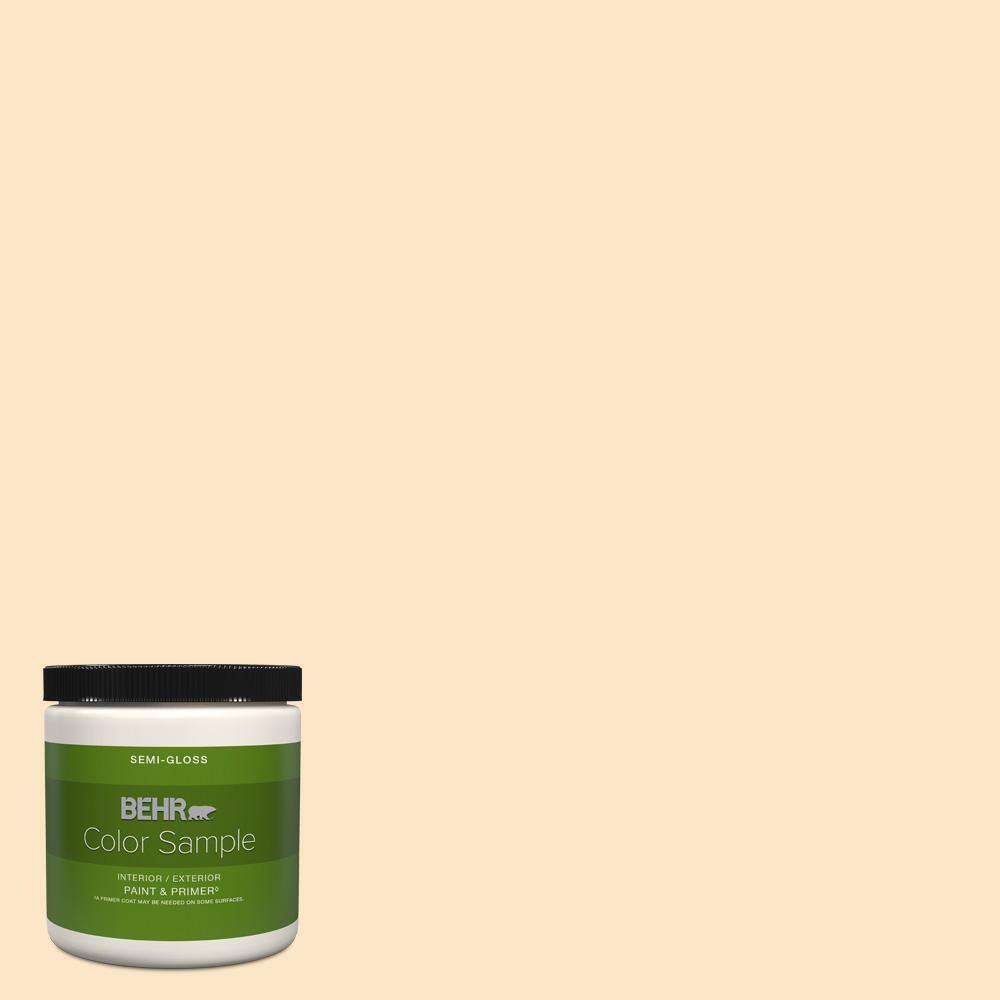 BEHR PREMIUM PLUS 8 oz. #M260-2 Light Nougat Semi-Gloss Interior ...