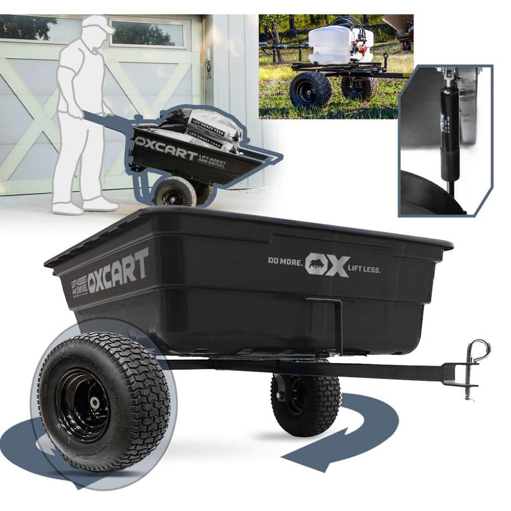 OXCART Stockman 15 cu. ft. to 17 cu. ft. Lift-Assist and Swivel Dump ...
