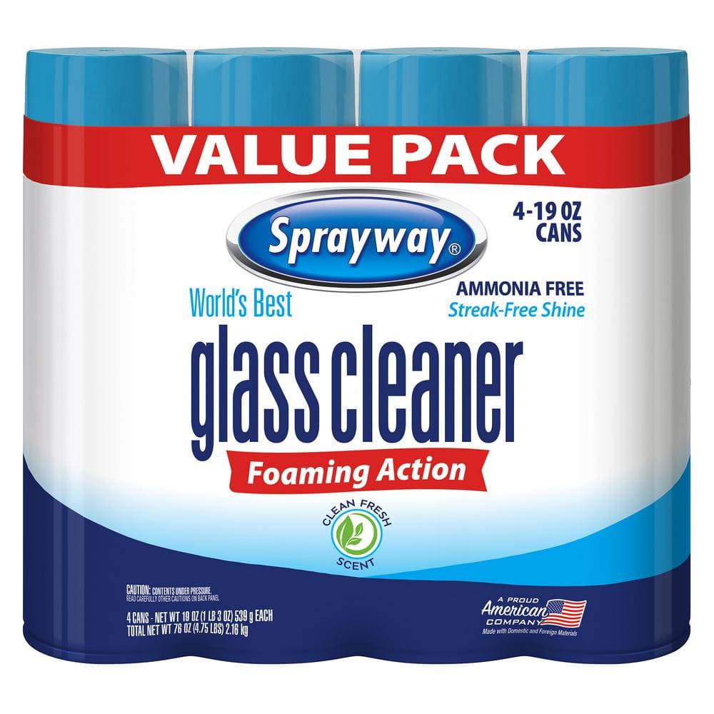 Reviews for Sprayway 19 fl. oz. SW Glass Cleaner Aerosol (4-Pack) | Pg ...
