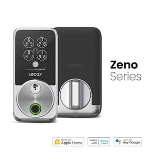 Lockly Secure Pro Zeno Series Satin Nickel Deadbolt WiFi Smart Lock ...