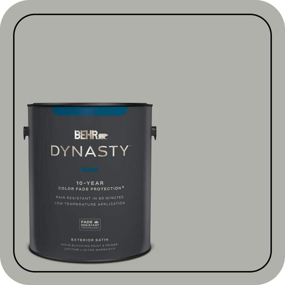 BEHR DYNASTY 1 gal. #BNC-06 Urban Putty Satin Enamel Exterior Stain ...