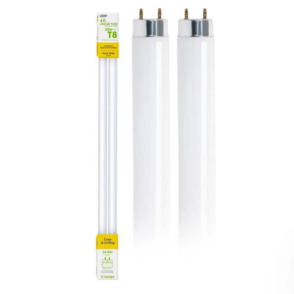 GE 40-Watt Fluorescent 48 in. T12 Plant and Aquarium Linear Tube Soft ...