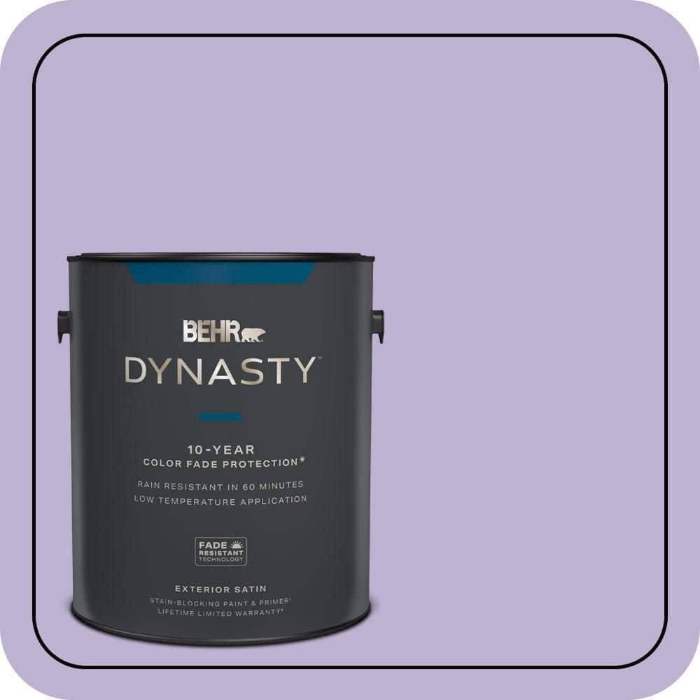 BEHR DYNASTY 1 gal. #M560-3 Grape Hyacinth Satin Enamel Exterior Stain ...