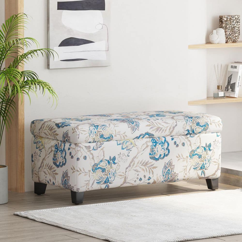 CHRISTOPHER KNIGHT HOME Ramona Multi Blue Floral Solid Wood Fabric ...