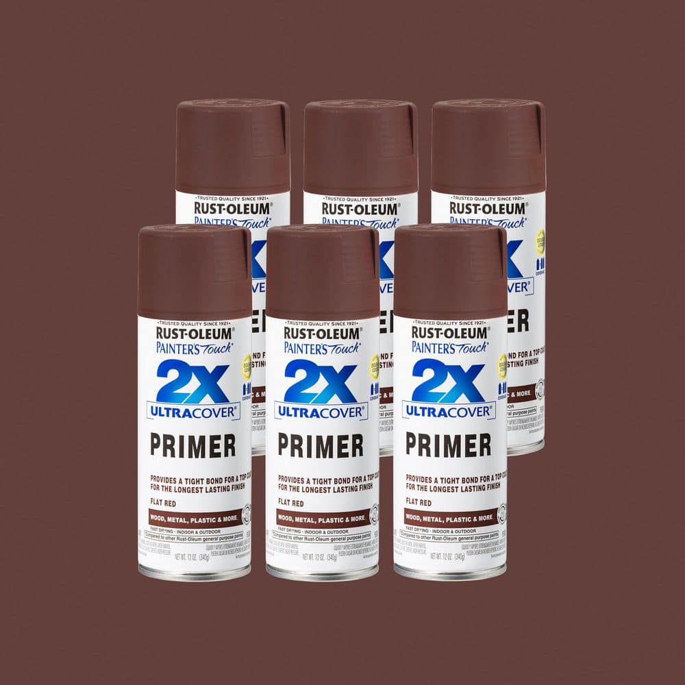 Rust-Oleum Painter's Touch 2X 12 oz. Flat Red Primer General Purpose ...