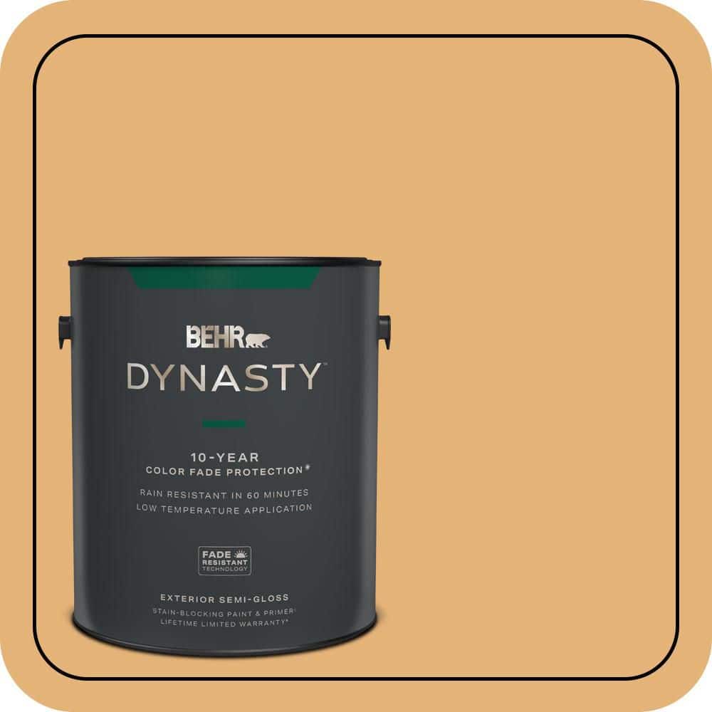 BEHR DYNASTY 1 gal. #300D-4 High Plateau Semi-Gloss Enamel Exterior ...