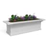 Mayne Yorkshire 36 in. x 12 in. Self Watering White Vinyl Window Box ...
