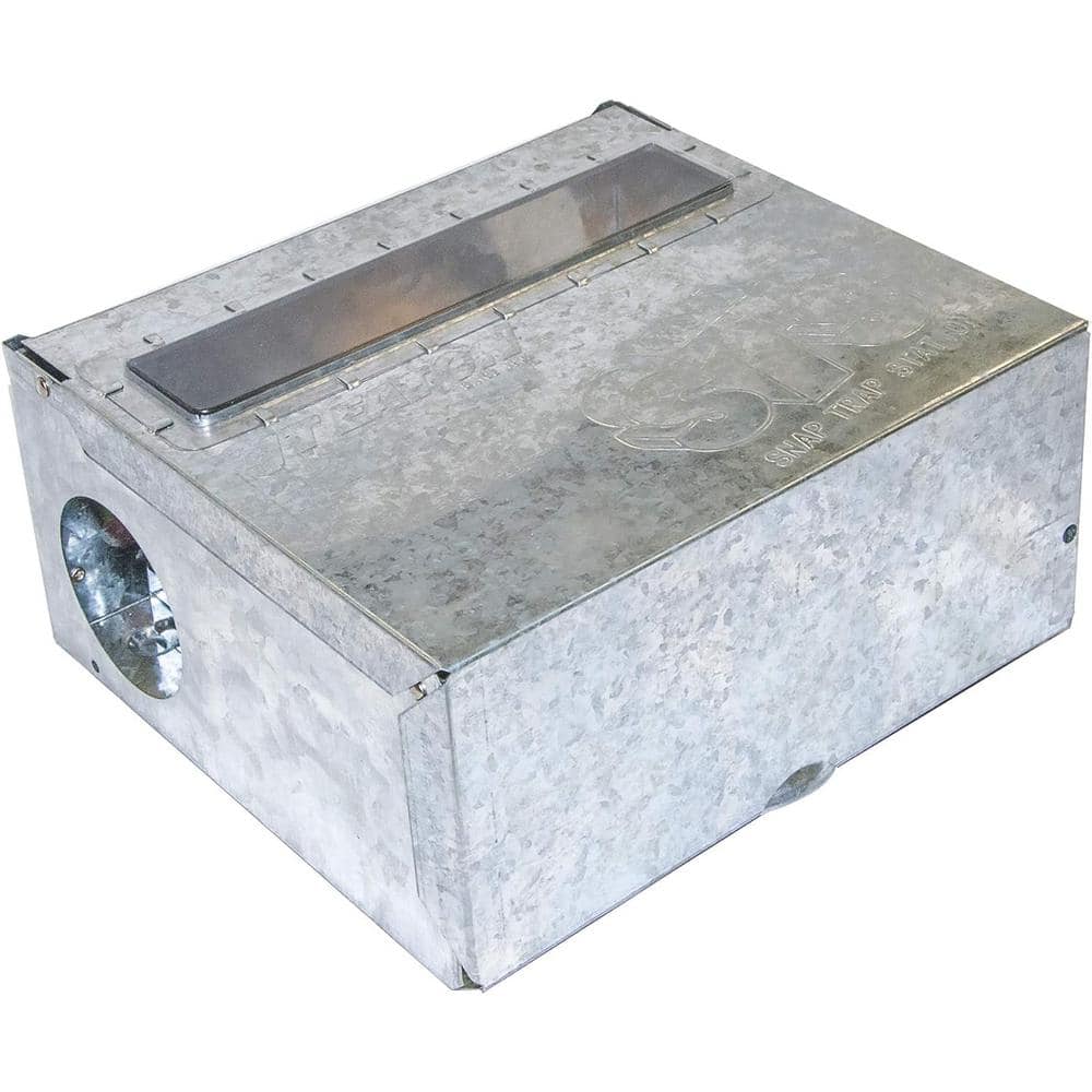 JT Eaton Rat Size Steel Snap Trap Station with Clear Inspection Window ...
