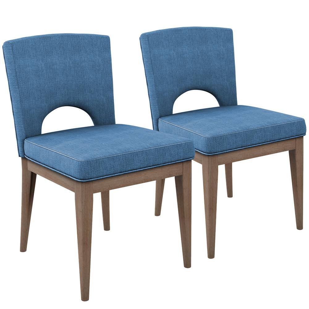 Twin Star Home Truffle Birch Upholstered Dining Chairs (Set of 2 ...