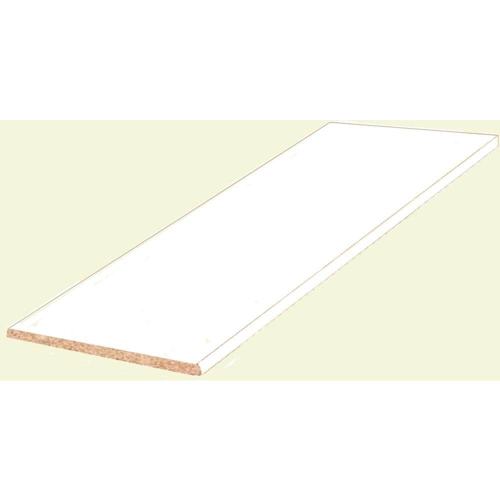 3/4 in. x 14 in. x 97 in. White Melamine Shelf HD2559297 - The Home Depot