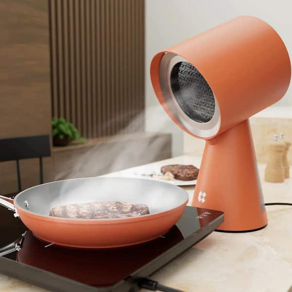 JEREMY CASS 6.18 in. 70 CFM Ductless Under Cabinet Desktop Range Hood Portable Range Hood in Orange CIADOERANGE27 The Home Depot