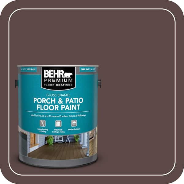 BEHR PREMIUM 1 gal. #MQ1-58 Chocolate Soul Gloss Enamel Interior ...