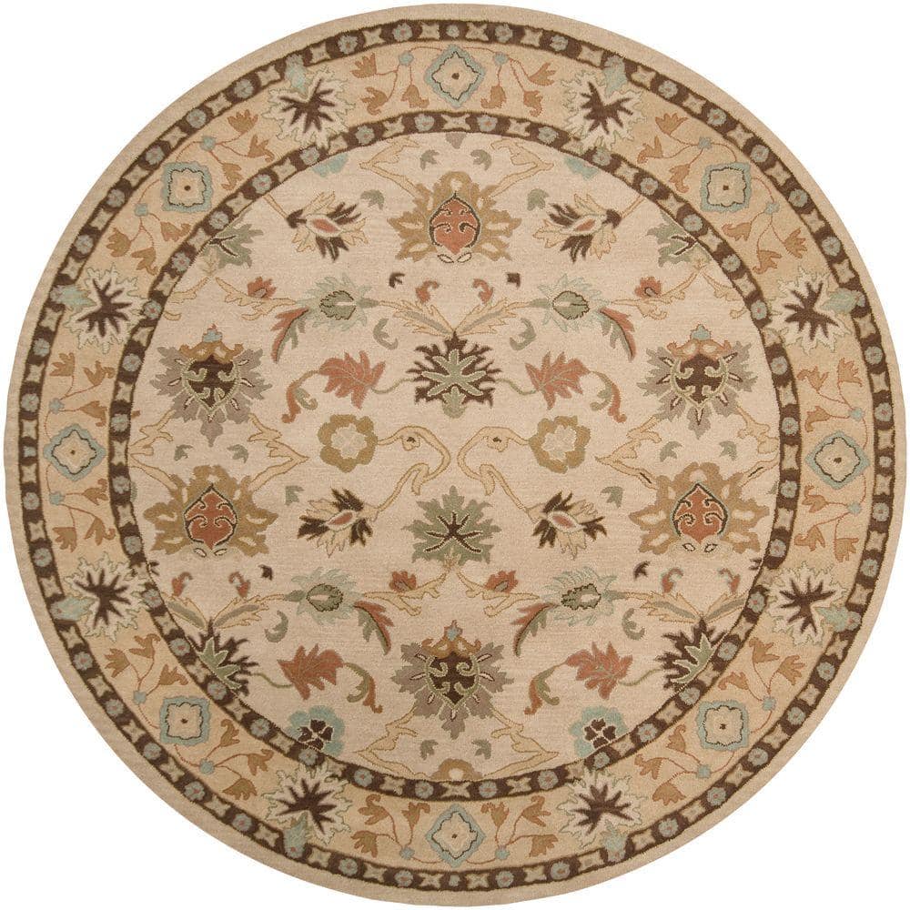 Artistic Weavers John Beige 8 ft. x 8 ft. Round Area Rug JHN-1010 - The ...