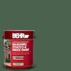 BEHR 1 gal. #S410-7 Equestrian Green Flat Interior/Exterior Masonry ...