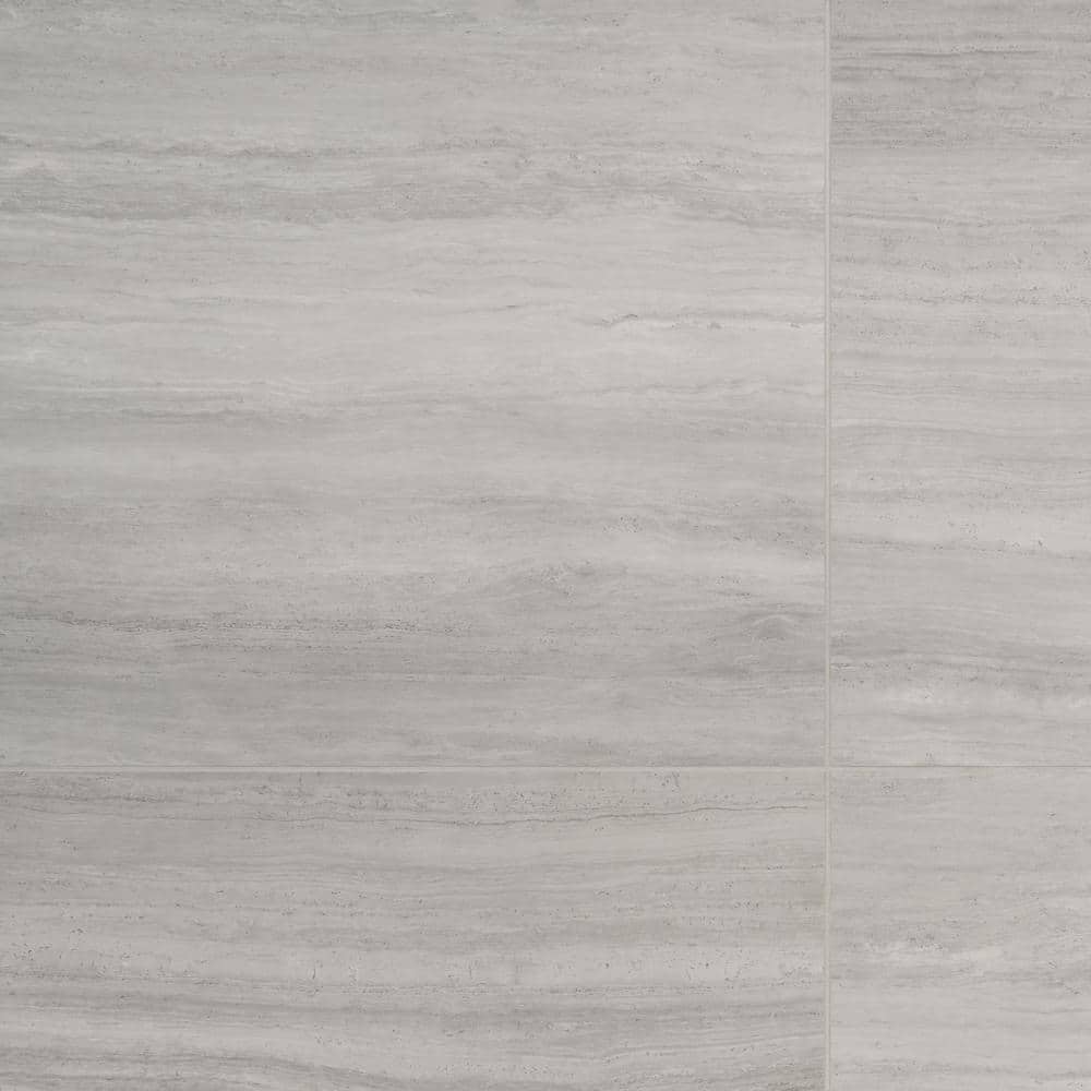Ivy Hill Tile Atlanta Grigio 4 in. x 0.31 in. Matte Travertine Look ...