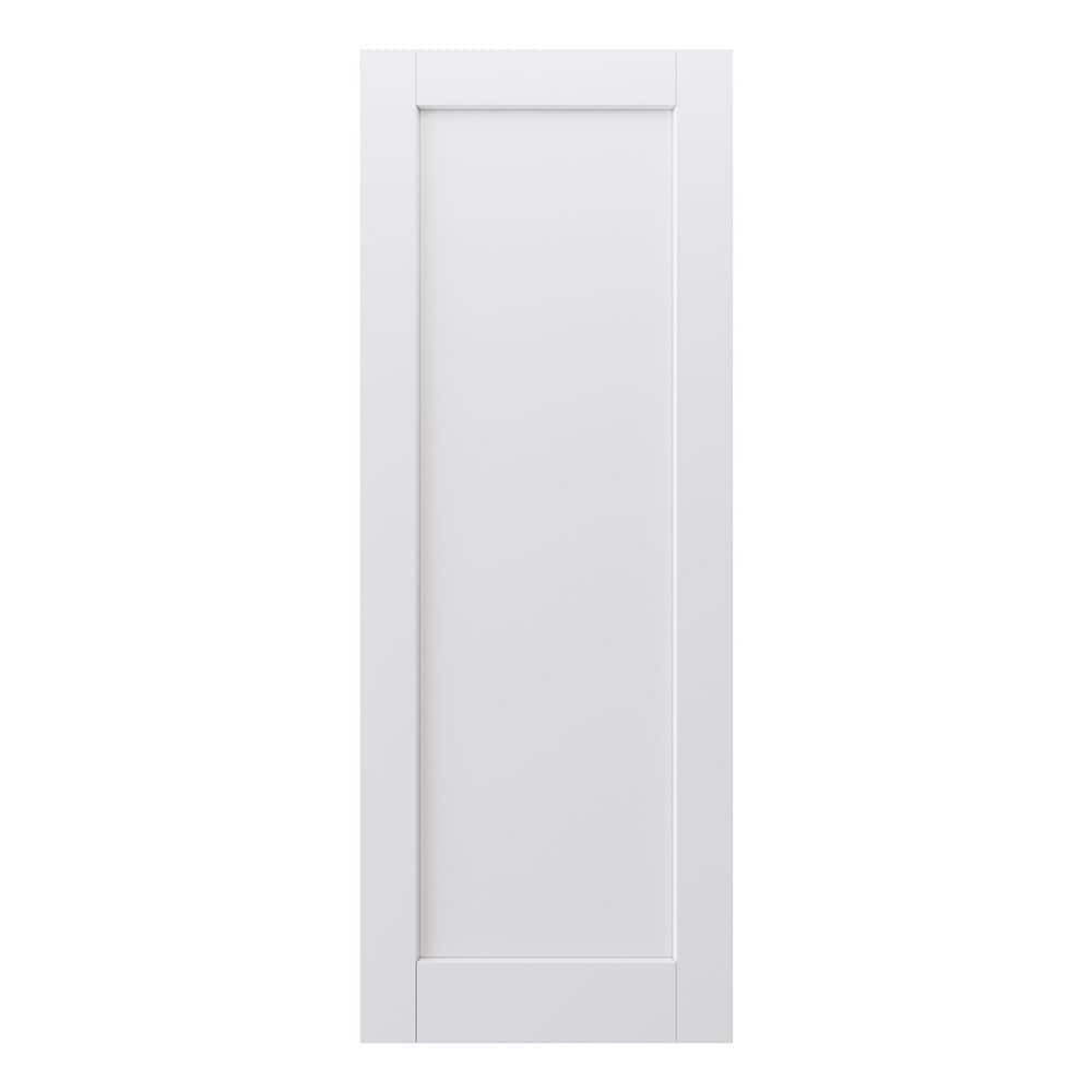 ARK DESIGN 28 in. x 96 in. White 1-Panel Blank Solid Core Composite MDF ...