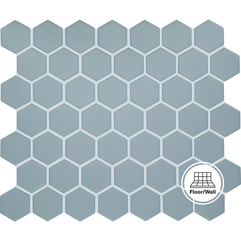 Reviews for Daltile Restore Tide Blue 12 in. x 10 in. Matte Ceramic ...