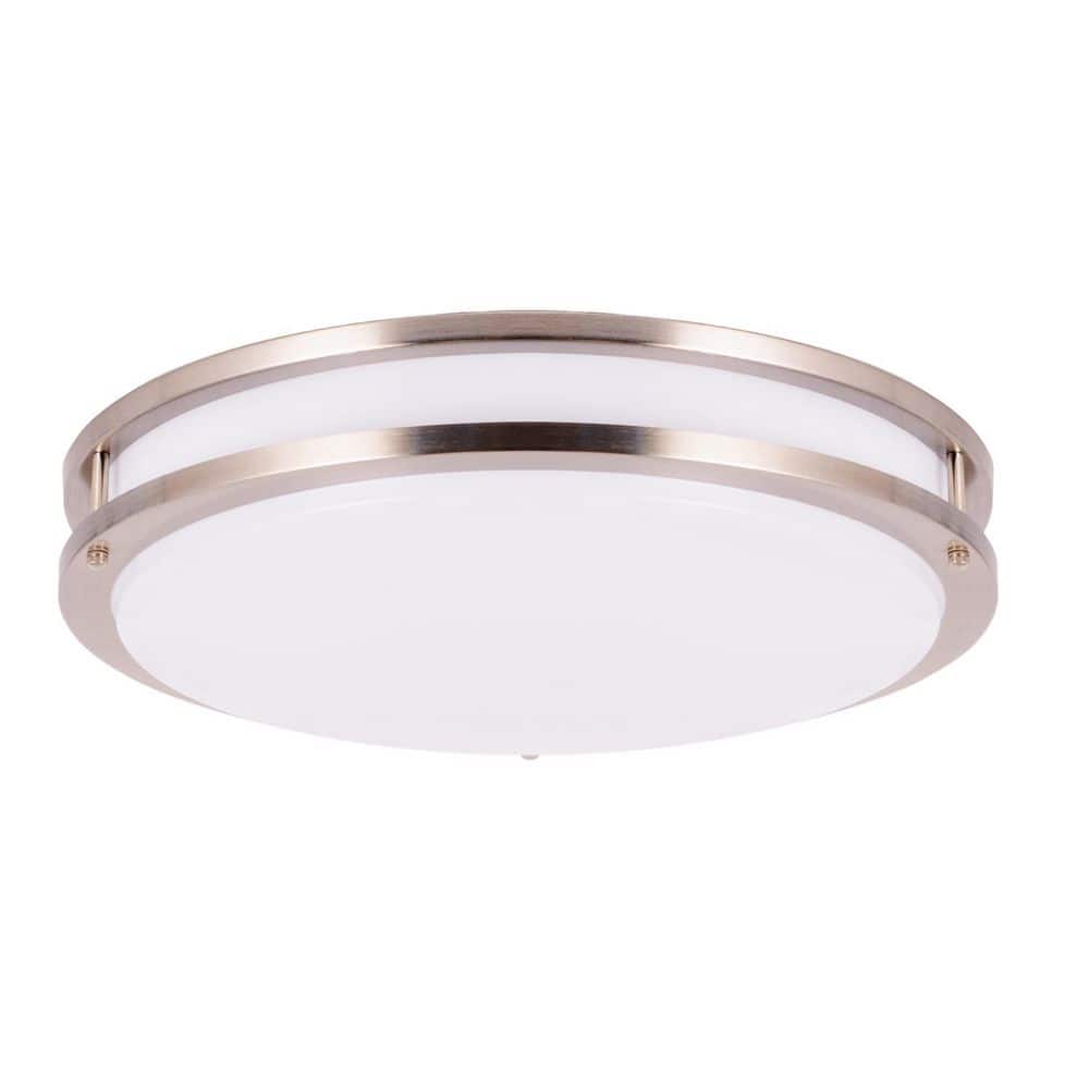 ENERGETIC LIGHTING 18 in. LED Round Ceiling Light Dimmable Modern Flush ...
