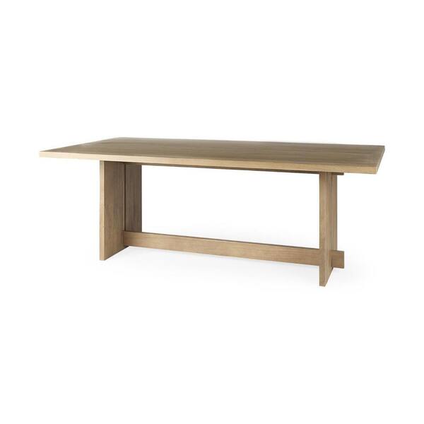 HomeRoots Brown Wood 42 in. 4 Legs Dining Table Seats-6 2000397609 ...