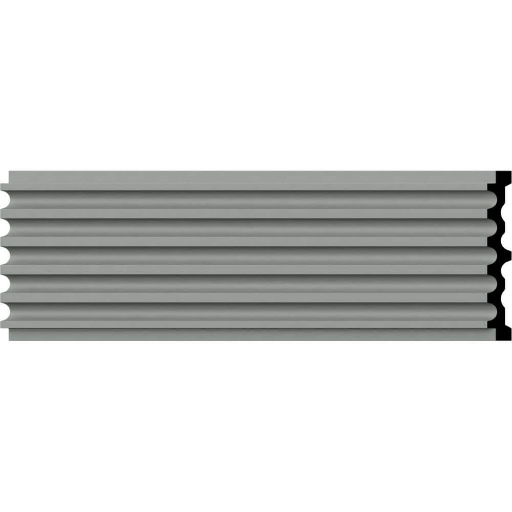 Ekena Millwork 1 in. x 7 in. x 78-3/4 in. Primed Polyurethane Fluted ...