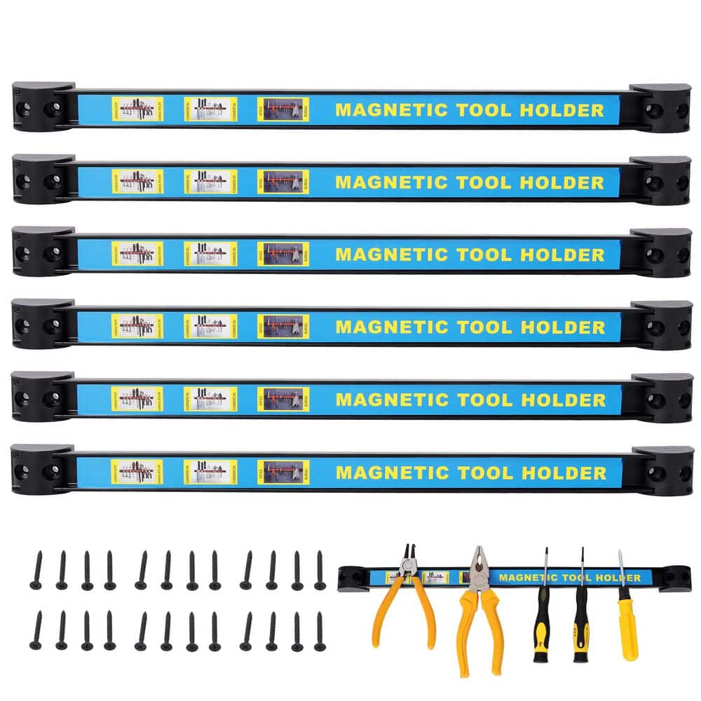 Tidoin 6-Piece 18 in. Heavy Duty Magnet Tool Bar, Magnetic Tool Holder ...