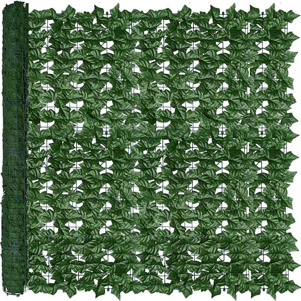Reviews for 1 in. Artificial Green Hedge Panel UV Resistant Privacy ...