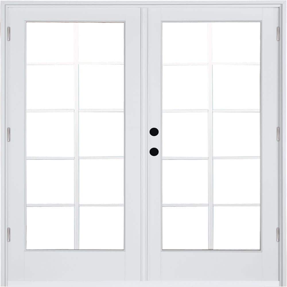 MP Doors 72 in. x 80 in. Fiberglass Smooth White Right-Hand/Outswing ...