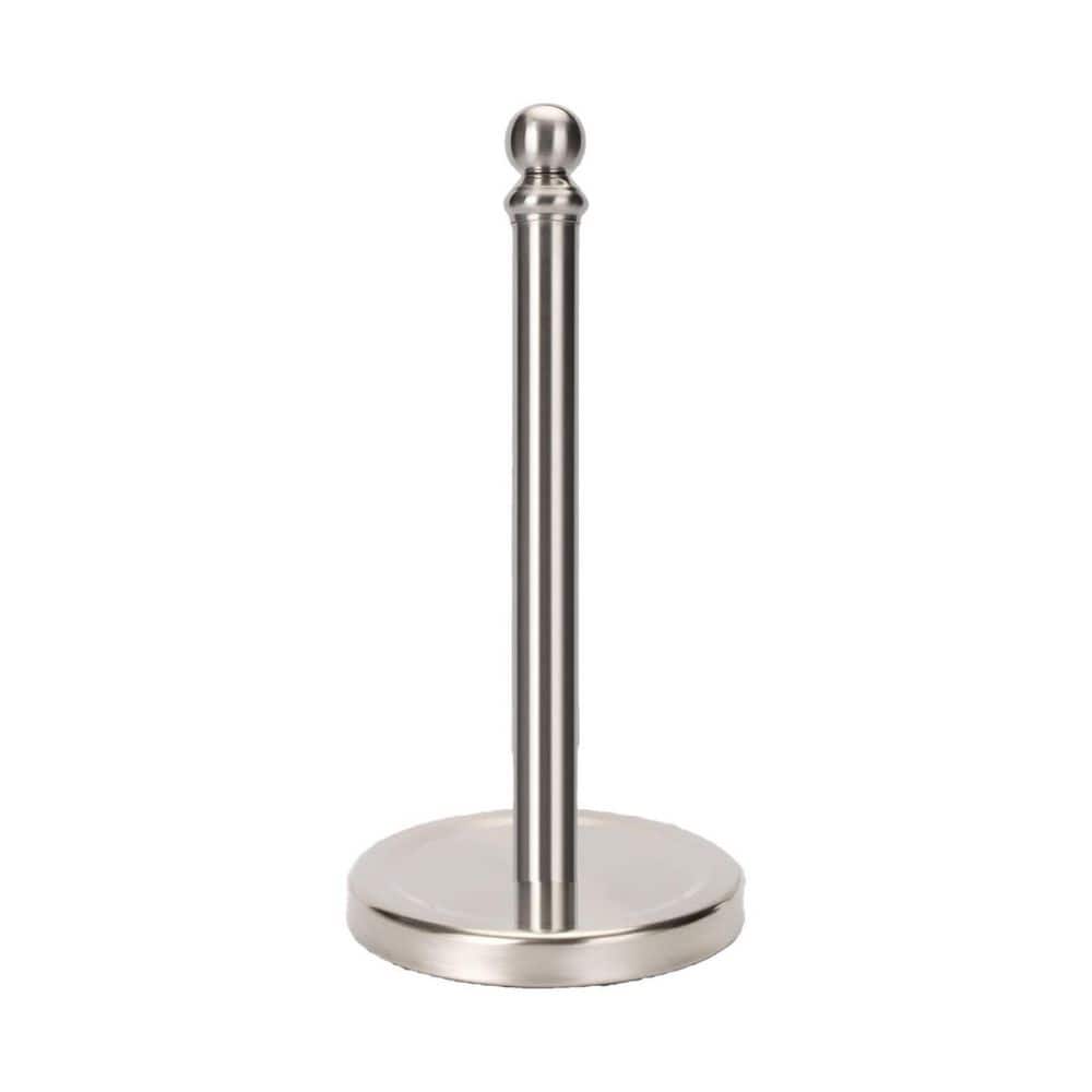 Anqtovp Countertop Brushed Nickel Paper Towel Holder Stand Stable ...